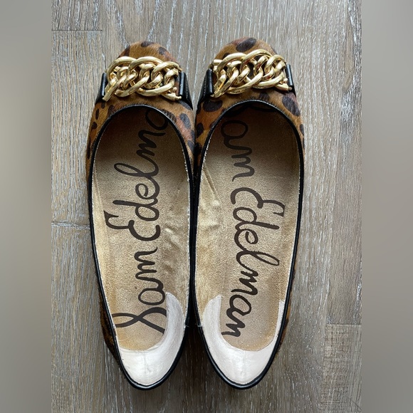 Sam Edelman | Shoes | Sam Edelman Calf Hide Cheetah Print Flats With ...